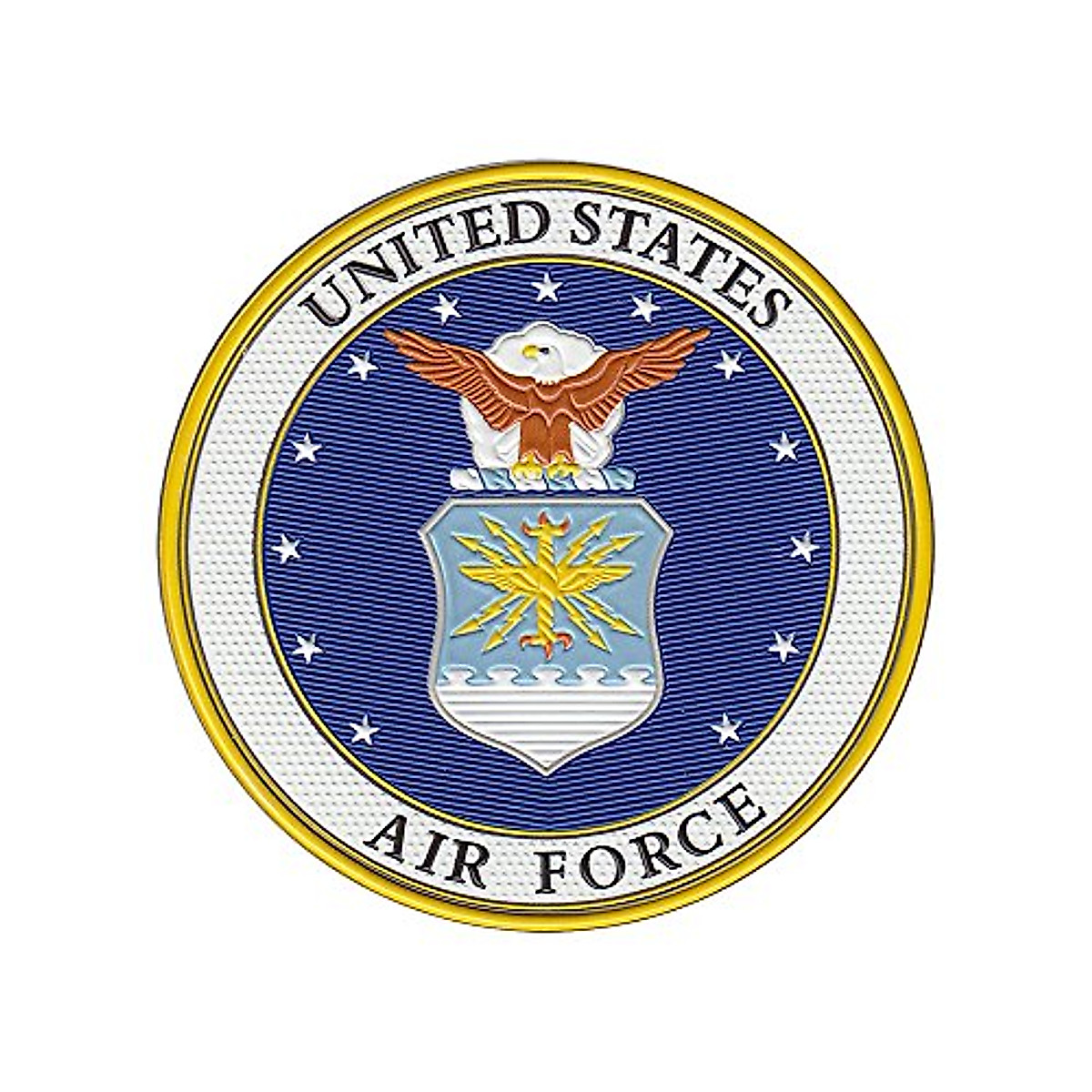 Tervis Air Force Classic Seal Flex Tumbler with Emblem and Blue Lid 24oz, Clear