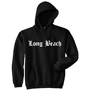 Kings Of NY Long Beach State City California CA Pullover Hoodie Large Black
