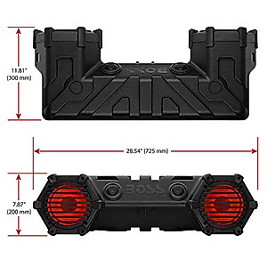 BOSS Audio Systems ATV30BRGB ATV UTV Weatherproof Sound System - 6.5 Inch Speakers, 1 Inch Tweeters, Built-in Amplifier, Bluetooth, Multi-Color Illumination, Easy Installation for 12 Volt Vehicles