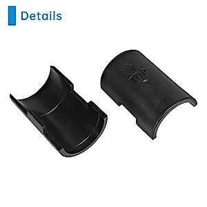 Jamiikury 24 Pack Wire Shelf Clips, Black Shelf Lock Clips for 1 Inch Post Shelving, Plastic Shelving Sleeves Replacements for Wire Shelving System (12 Pairs, Black)