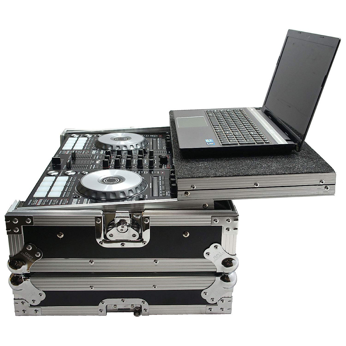 Harmony Audio HCDDJSRLT Flight Glide Laptop Stand Tray DJ Custom Case Compatible with Pioneer DDJ-SR2 Controller (V2)