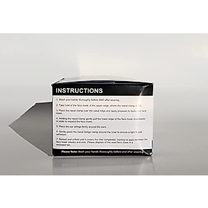 Disposable Face Mask Black 3-Ply - 50 Pcs, (TWR-BLK-50MSK)