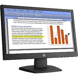 HP 18.5-Inch Screen LED-Lit Monitor Black (V5E94A6#ABA)