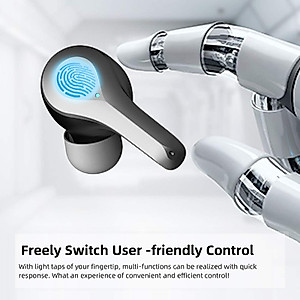 Edifier True Wireless Earbuds X5 Bluetooth 5.0 Earphones in Ear with Charging Case Easy-Pairing Noice Canceling Calls,Deep Bass for Sports Black