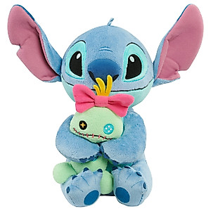 Disney Classics Lil Friends Stitch and Scrump Plush Stuffed Animal, Kids Toys for Ages 2 Up by Just Play