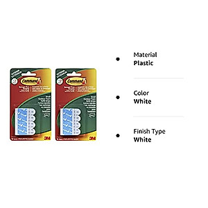 Command Outdoor Foam Hanging Strip Refills, Small, 16-Strips (17022AW-ES),2 PACKs