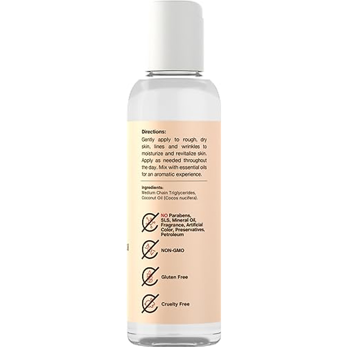 Horbäach Fractionated Coconut Oil | 4 fl oz | Liquid Moisturizing Oil for Skin | Free of Parabens, SLS & Fragrances | Coera