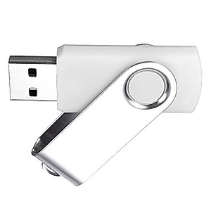 Wholesale/Lot/Bulk - (100 Pack) USB 2.0 Flash Drives Memory Stick Fold Pen Storage Thumb U Disk (128MB, White)