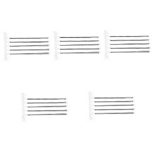 Zerodeko 5 Sets Rotating Towel Hanger Wall Hand Towel Rod Towel Display Rack Swivel Towel Bar Wall Towel Holder Wall Clothes Rack Wall Mounted Clothing Rack Multipurpose Towel Rack White Pp