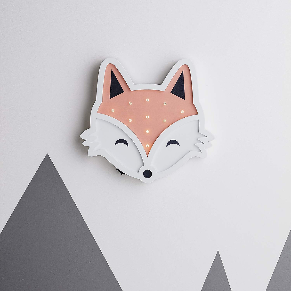 Lights4fun, Inc. Fox Battery Operated LED Wall Night Light