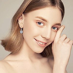 S925 Sterling Silver Heart Celtic Knot Dangle Drop Leverback Clasp Lever back Earrings for Women Jewelry Gift