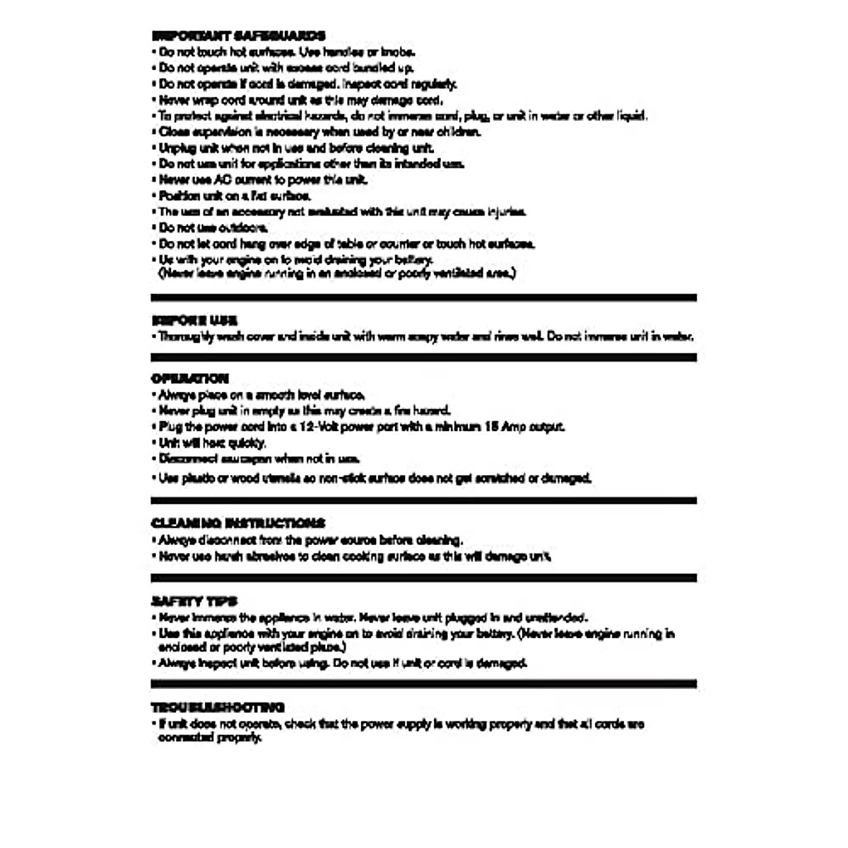 Roadpro RPSP225NS 12-Volt Portable Saucepan with Non-Stick Surface,Black