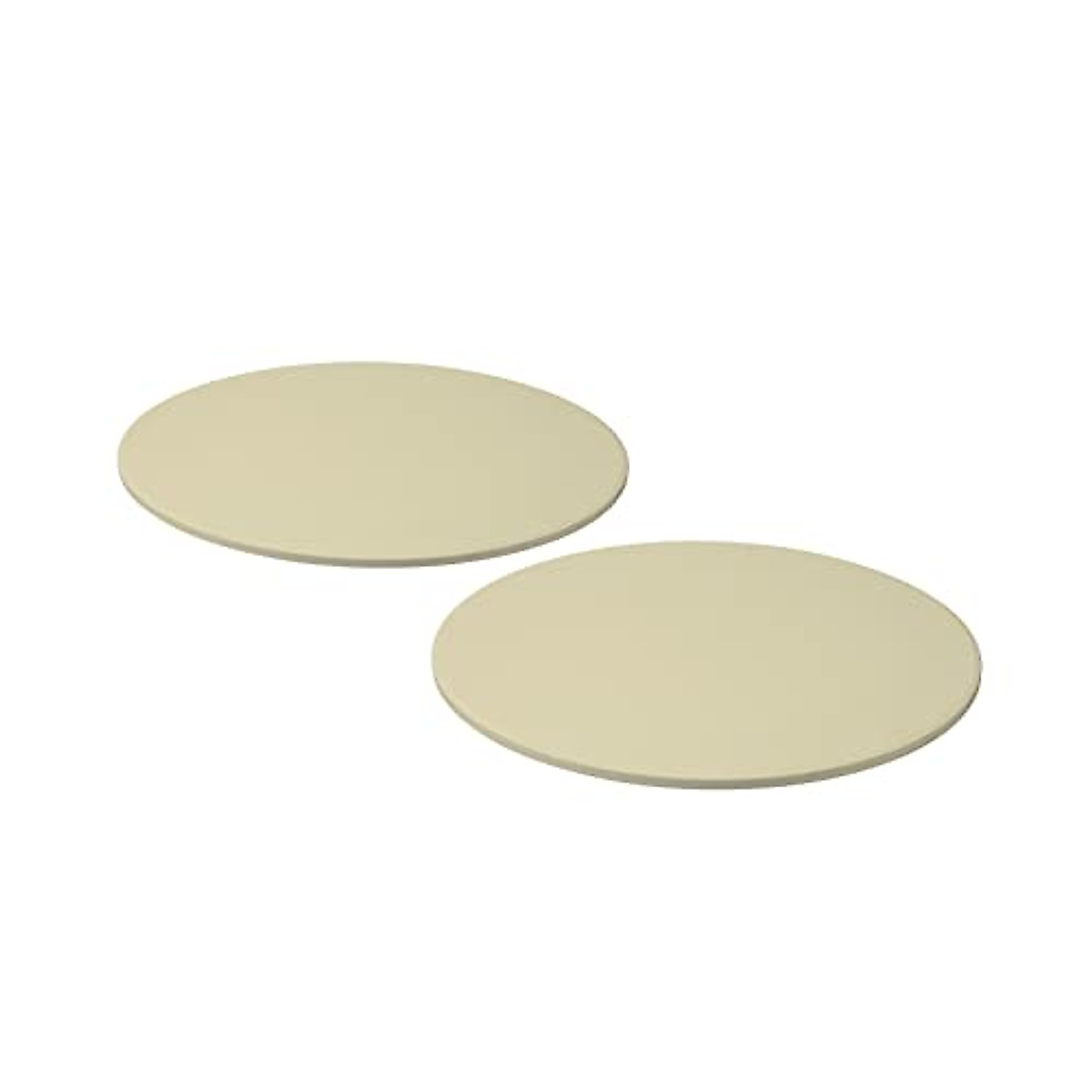 Concord Pizza Stone (2 Pack) with Cordierite Heatwell Technology. Pizza and Bread Baking, Grilling Stone. Durable and Safe (15" Round)