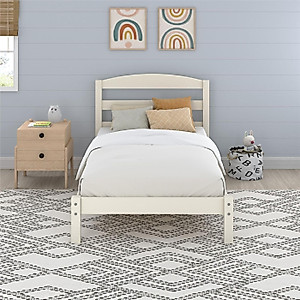 Dorel Living DA7428-W Braylon Bed, Twin, White