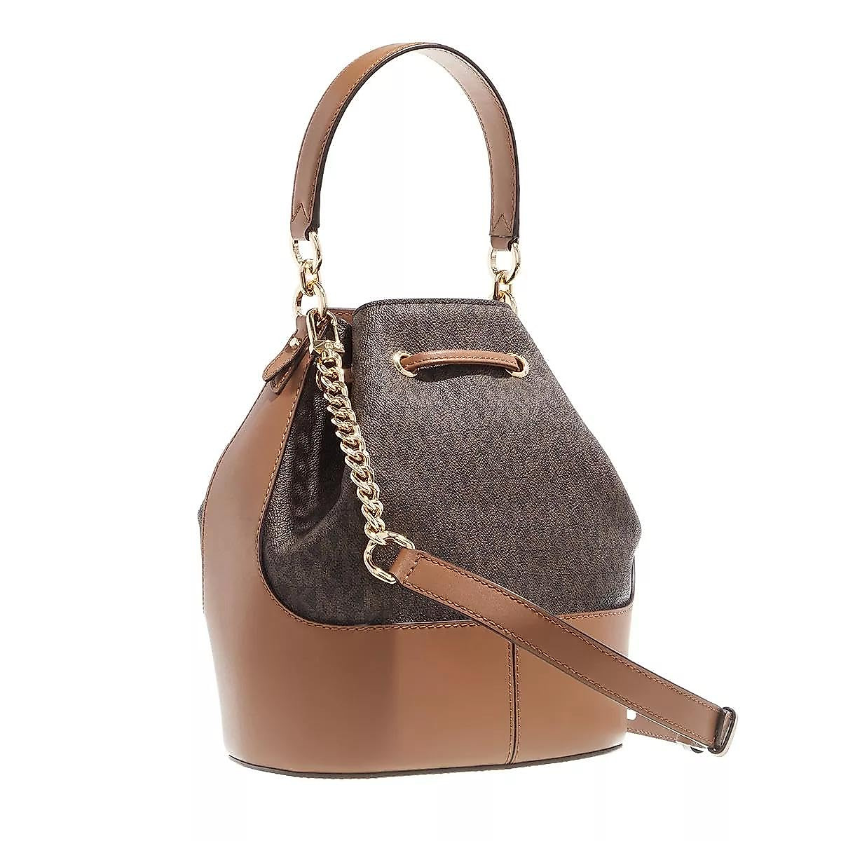 Michael Kors Devon Medium Bucket Shoulder Brown/Acorn One Size