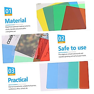 Ciieeo 20PCS a4 Writing pad Writing Desk mat Clear Writing Desk pad Plastic hardboard menu Writing pad Desk Protector Small Desk pad Writing Boards fiberboard Student pp Anti-Static