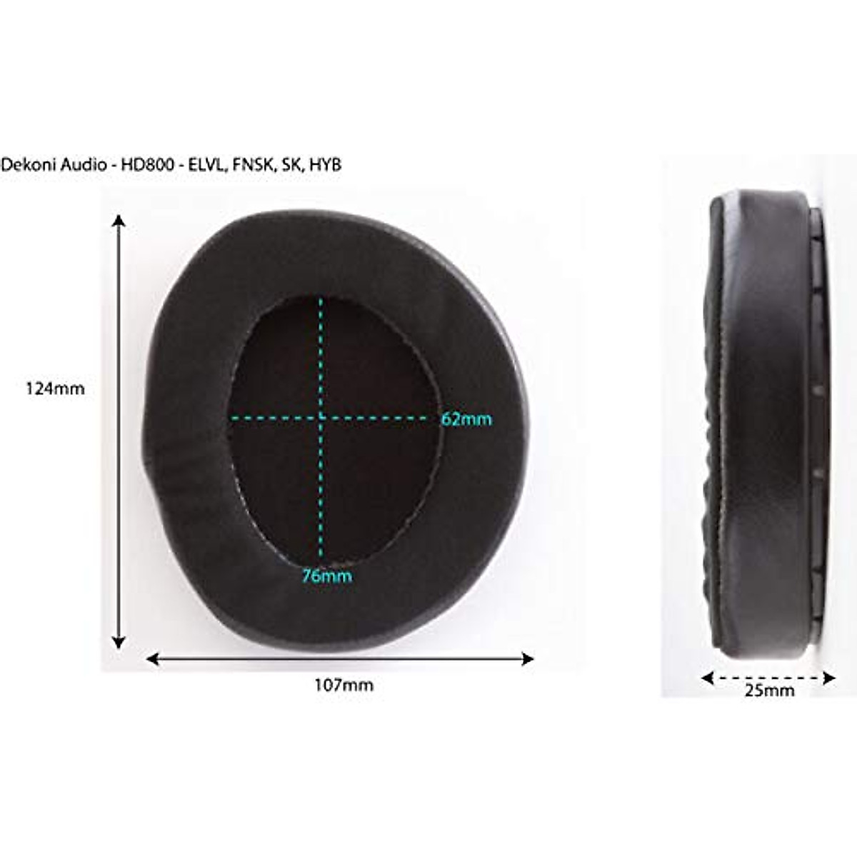 Dekoni Audio EPZ-HD800 Elite Hybrid Ear Pads for Sennheiser HD800 Headphones