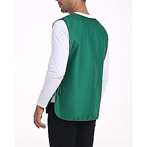 Xeoxarel Unisex Cobbler Apron with 3 Pockets, Universal Apron for Women or Men Vest Black