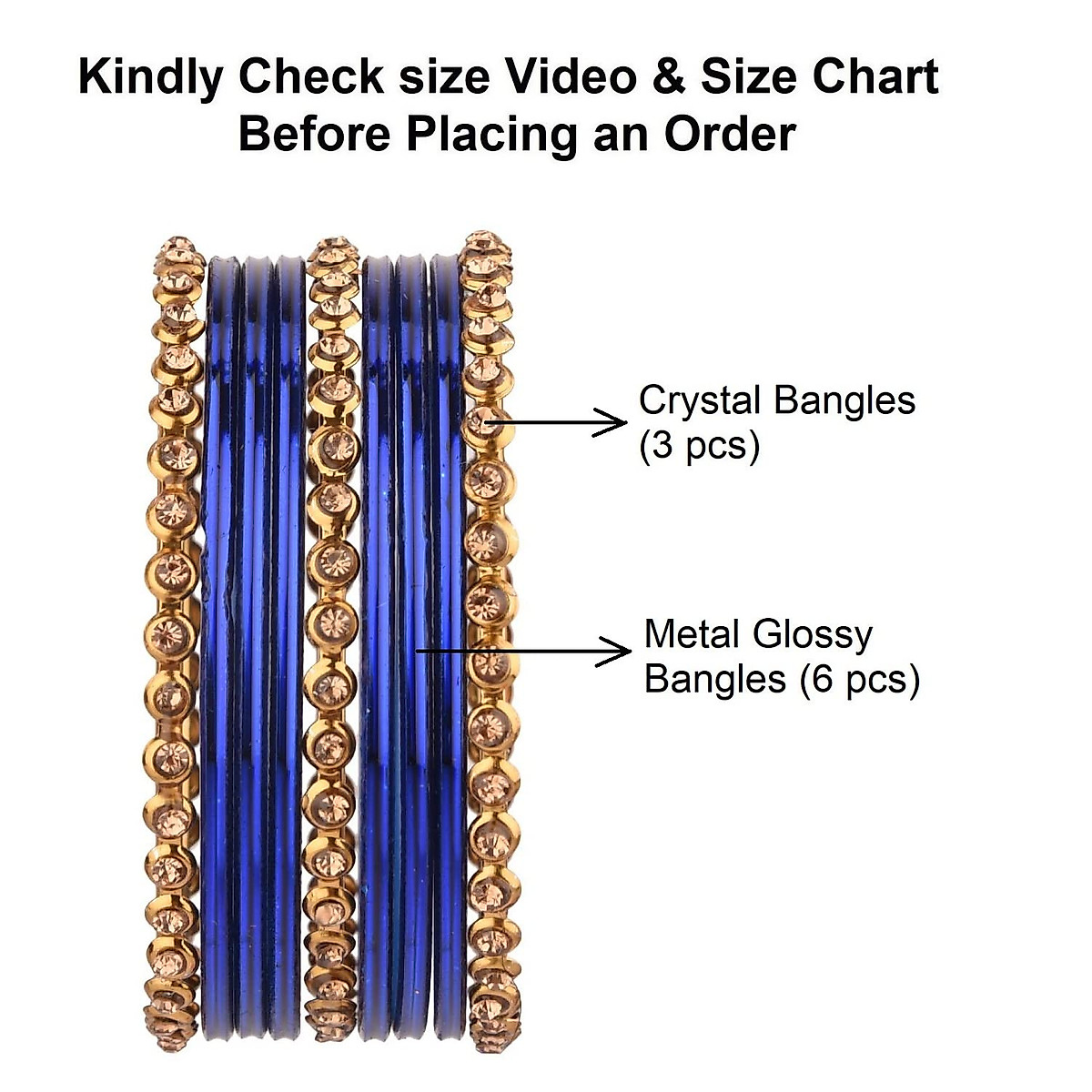 Efulgenz Indian Bangles Set Metal Bangles One Dozen Plain Glossy Alloy Bangles with Crystal Oxidized Bangles Boho Bohemian Bracelet Bollywood Party Wedding Jewelry Indian Bangles for Women (18 Pcs),