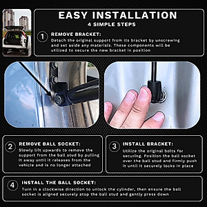 Lift Supports Depot Qty (2) Compatible with Nissan Rogue 2014 To 2020 Liftgate Lift Supports without Power Gate. (Does NOT Fit Select & Sport)