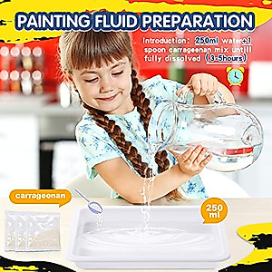 Water Marbling Paint for Kids - Arts and Crafts for Girls & Boys Crafts Kits Ideal Gifts for Kids Age 3-5 4-8 8-12