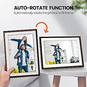 10.1 Inch Digital Picture Frame, WiFi Digital Photo Frame with 32GB Storage and SD Card Slot, Free Storage, IPS HD Touch Screen - Gift for Friends and Family