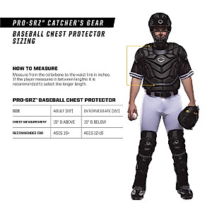 Evoshield Pro-Srz™ Chest Protector (W/ Nocsae Chest Guard) - Black, Intermediate [15"]