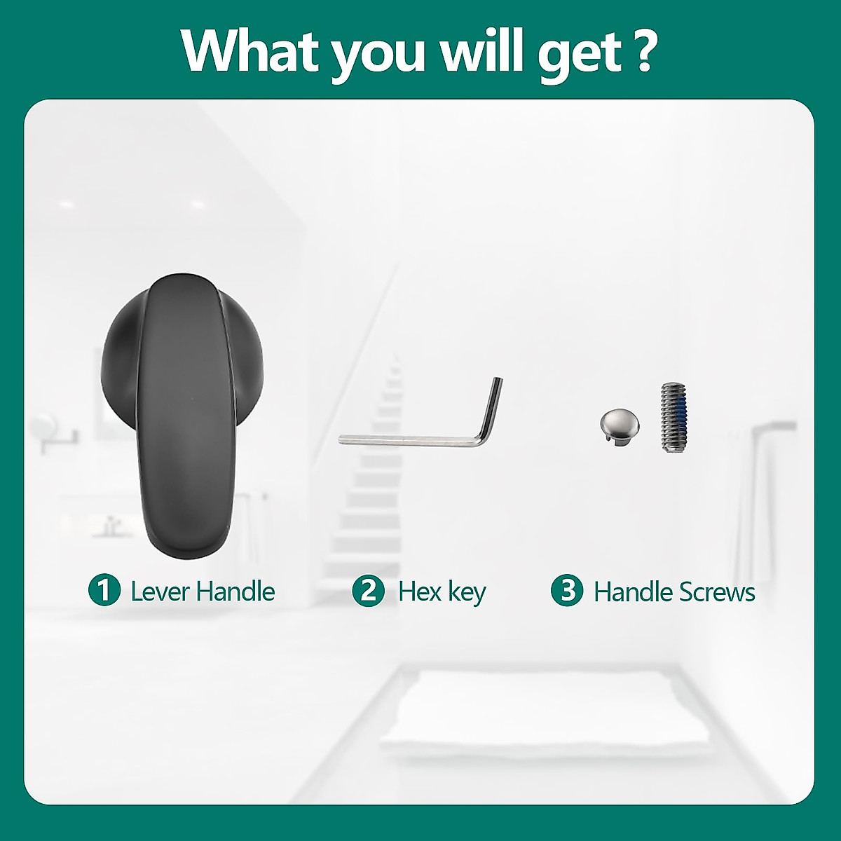 RAINREVIVE Repalcement Shower Handle, Compatible for 1300/1400 Series Tub Faucet for Delta, H79 Single Metal Lever Handle Kit, Matte Black