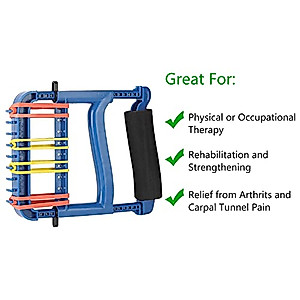 YPCBYNBS Hand Exerciser,Strength Training Grip Strengthener for Physcial Therapy,Blue