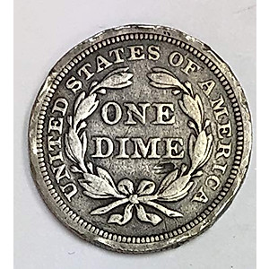 1857 P Liberty Seated Dime VF