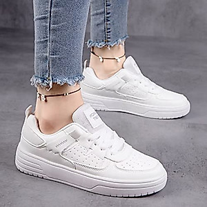 Recoisin Women's Walking Shoes Running Lightweight Tennis Sneakers New Available White