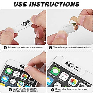 SOLUSTRE Computer Camera Computers Laptops 3PCS Plastic Webcam Privacy Cover Web Camera Cover Portable Webcam Decorative Patch for Laptop Phone Tablet (White) Computer Camera Computers Laptops