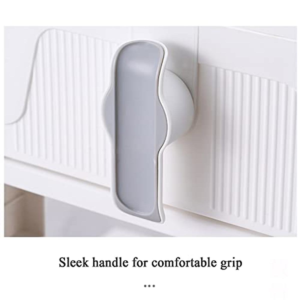 YUEGOO Kitchen Sinks Solid Under Sink Storage Cabinet Organizer Drawer, for Bathroom and Kitchen Under Bathroom Sink Organizers and Storage Under Sink Rack Shelf/White/29 * 39 * 36.5cm