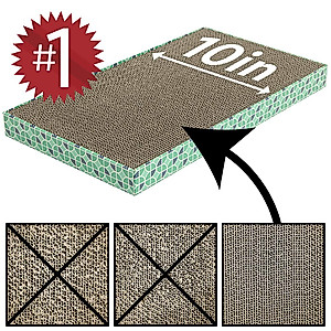 Kitty City Corrugate Cat Scratch Pad, Cat Non-Stick Litter Scoop, Cat Litter Mats, Cat Litter Box Kit