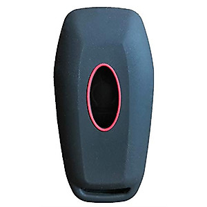 KAWIHEN Silicone Key Fob Cover Compatible with Ford Mustang Lincoln MKZ MKC MKX 5 Buttons M3N-A2C31243300 EJ7T-15K601-AF