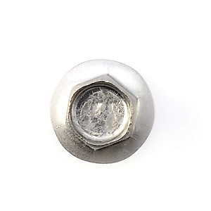 THE CIMPLE CO #12 Size, 3/4" Length (19mm) - Self Tapping/Drilling Screw - 410 Stainless Steel (Exceptional Wear and Very Corrosion Resistant) - Hex Washer Head - 100pcs