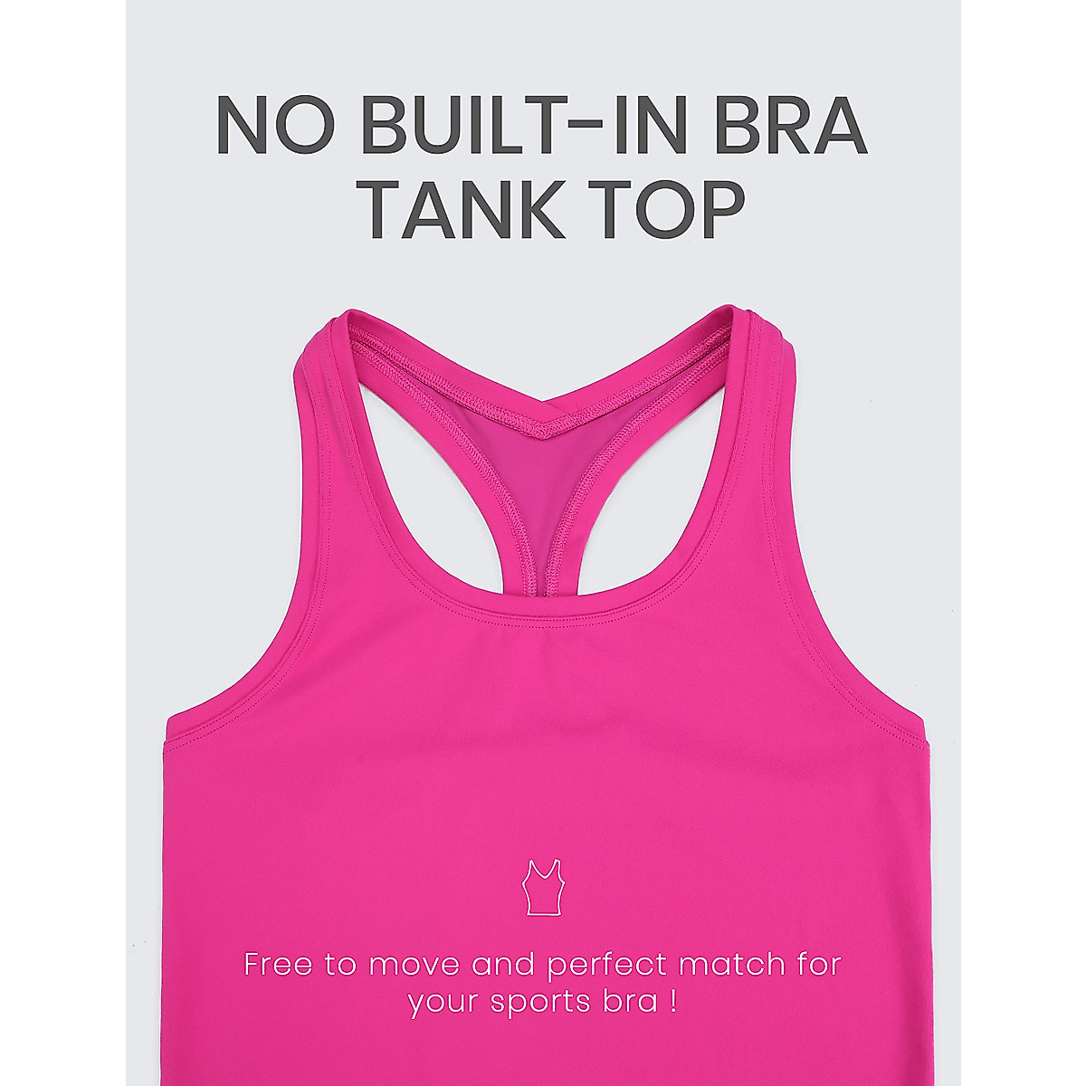 CRZ YOGA Women's Butterluxe Yoga Workout Tank Tops Racerback Sleeveless Camisole Athletic Gym Shirts Hibiscus Purple Small