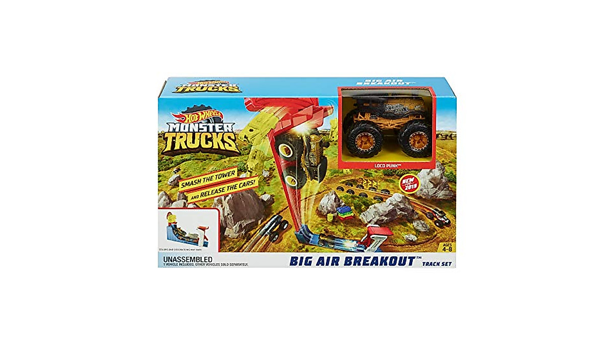 Hot Wheels Monster Trucks Big AIR Breakout Play Set