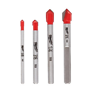 Milwaukee 4 PC. Glass and Tile Bit Set