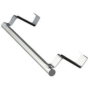 hobbyme 2pcs Cabinet Door Back Rag Hanger Towel Bar, Stainless Steel Single Pole Towel Rack, No-Punch Towel Rack, Cabinet Door Towel Holder