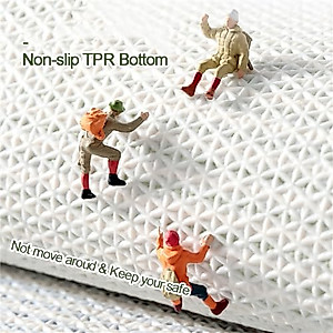 YYINYXY Moss Carpet for Bedroom 3D Irregular Green Aesthetic Bed Rug Living Room Cute Floral Sofa Rug Microfiber Fleece Carpet Home Decor (24x47 Inches)