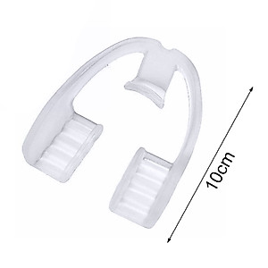 2Pcs Wave-Design Tooth Brace, Nighttime Protection for Teeth, Mouth Guard for Grinding Teeth, Eliminates Teeth Clenching, Comfortable Custom Mouth Guard for Stops Bruxism Transparent