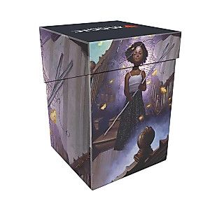 Ultra Pro - MTG Duskmourn 100+ Deck Box Commander Aminatou, Veil Piercer for Magic: The Gathering, Protect and Store up to 100+ Double Sleeves Standard Cards for MTG, Secure Lid, Vibrant MTG Art
