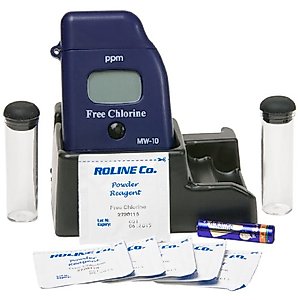 Milwaukee MW10 Free Chlorine Mini-Colorimeter, 0.00 - 2.50 ppm, 0.01 ppm Resolution, LCD Display