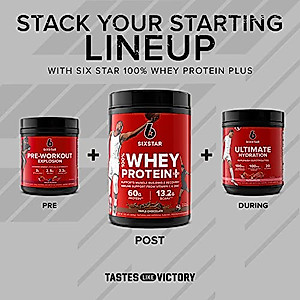 Six Star Elite Series 100% Whey Protein Plus Triple Chocolate 1.8lbs US