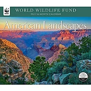2024 WORLD WILDLIFE FUND AMIERCAN LANDSCAPES WALL CALENDAR WITH 2 FREE YEAR PLANNERS (20 DOLLAR VALUE)