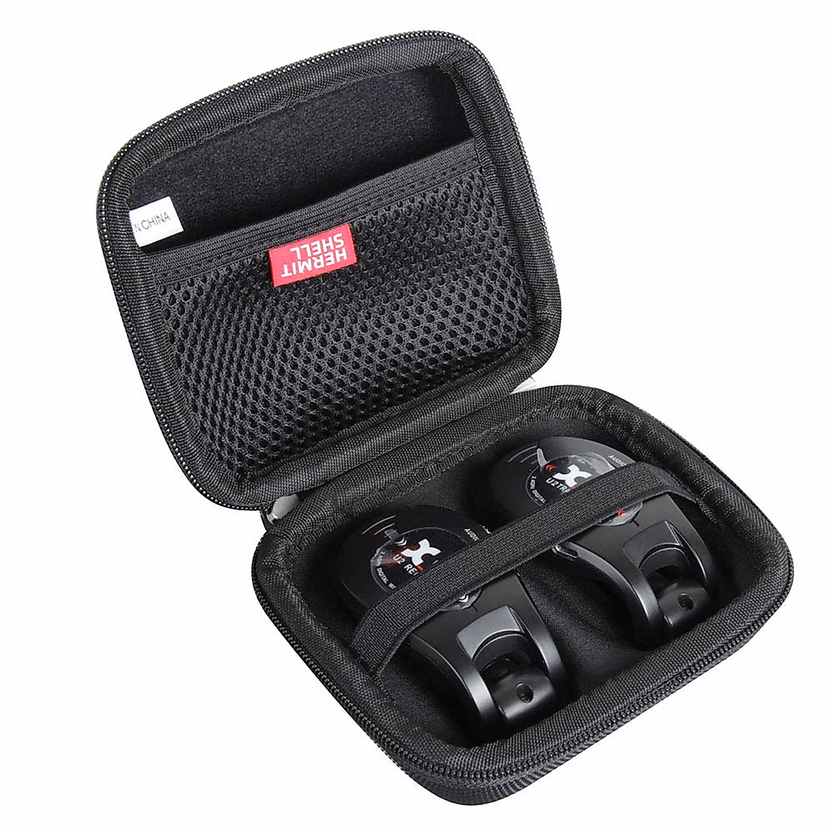 Hermitshell Travel Case for Xvive U2 Guitar Wireless System Rechargeable 2.4GHz Digital Guitar Transmitter Receiver (Black)