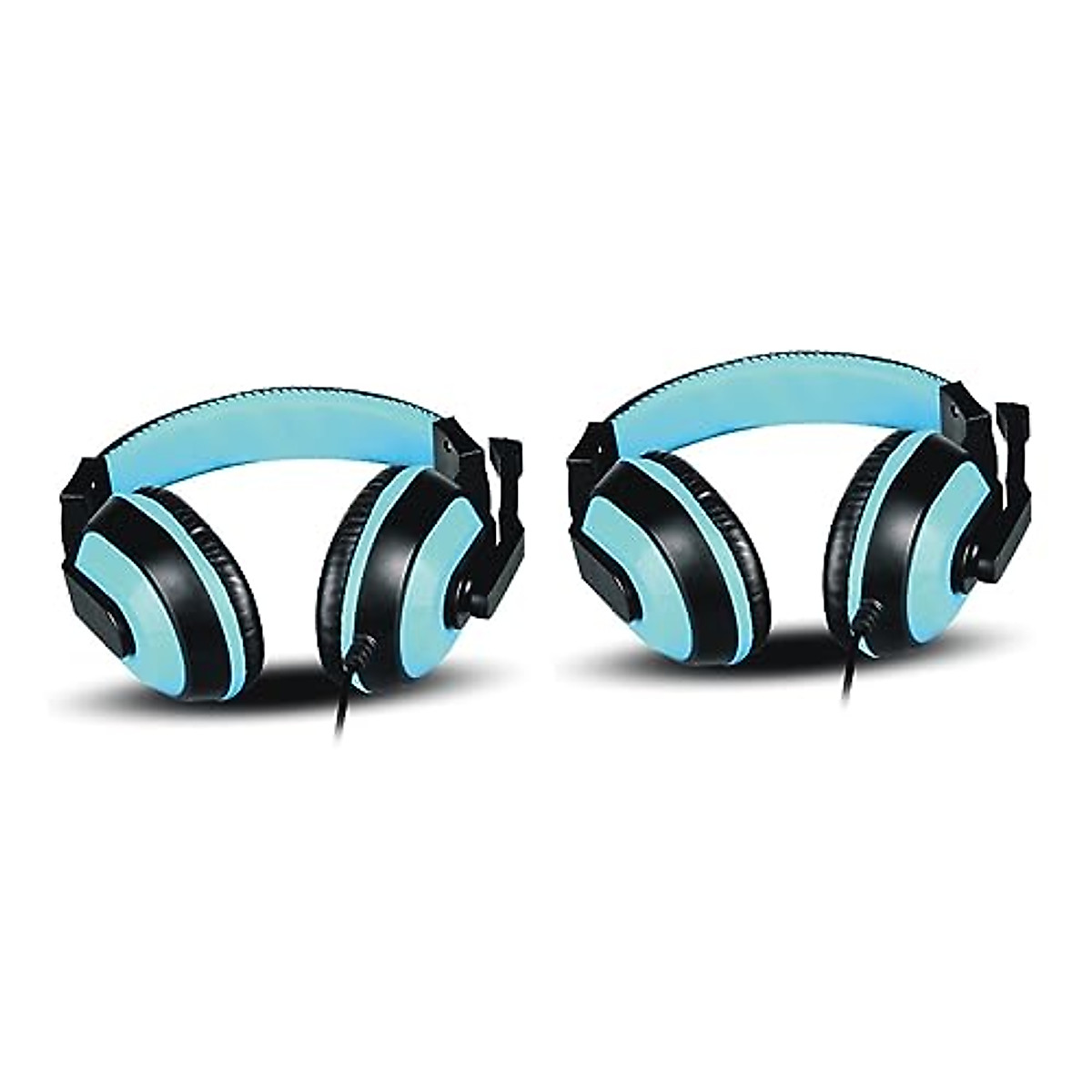 Mikikit 2pcs Over The Head Headphones Overhead Headphones Wired Headphones for Computer Noise Cancelling Headset Gamer Headphones Gaming Headset Adjustable Game Headphone Earphone