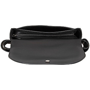 Burberry Men's Black Leather Large Olympia Bum Bag