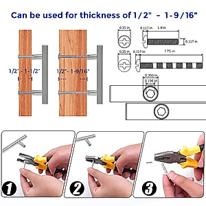 Ravinte 10 Pack 3 Inch Cabinet Pulls Brushed Nickel Sqaure Kitchen Cabinet Handles Silver Cabinet Hardware Stainless Steel Drawer Pulls 5 Inch Overall Length with Mounting Template
